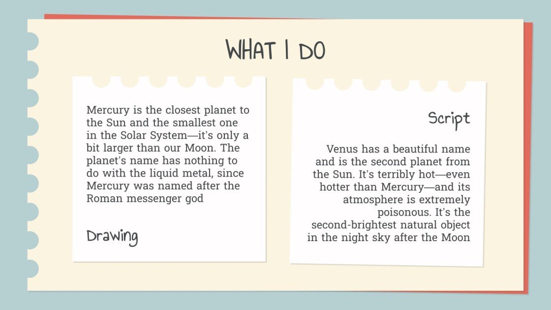 Storyboard Portfolio Presentation