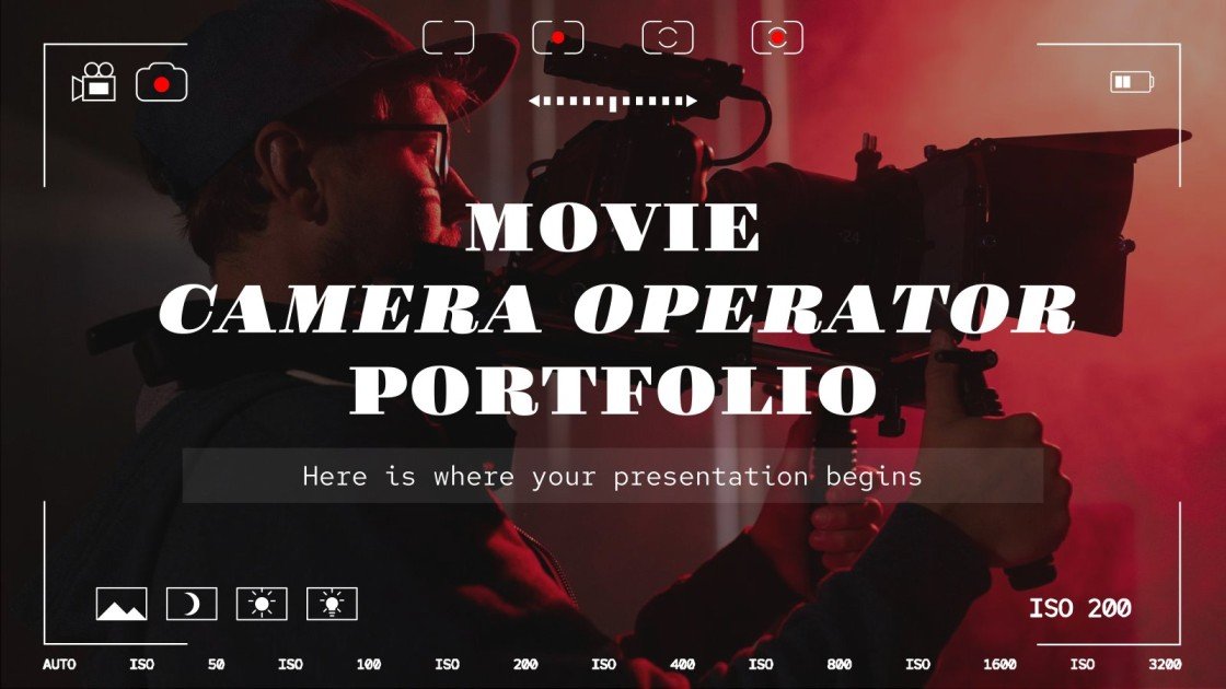 Free templates about cameras for Google Slides & PowerPoint