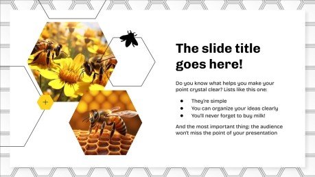 Bee Pollination Services in Business Presentation