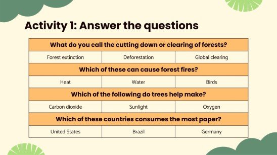 Dangers of Deforestation Presentation