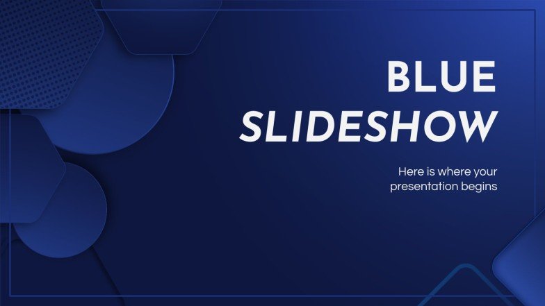 Blue Slideshow Presentation
