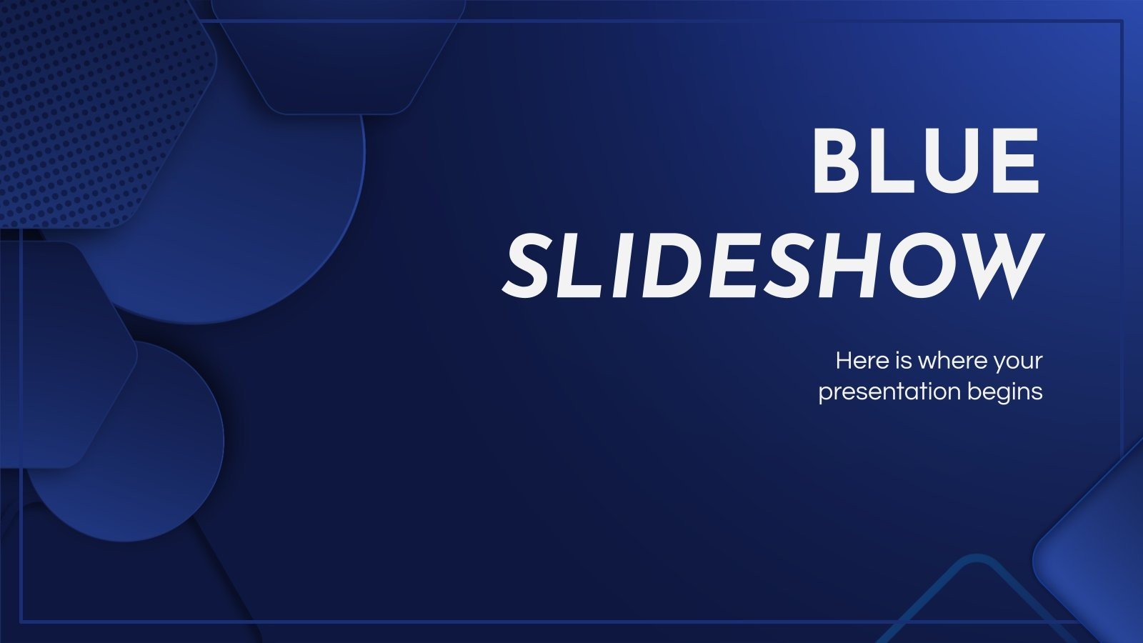 Blue Slideshow Presentation