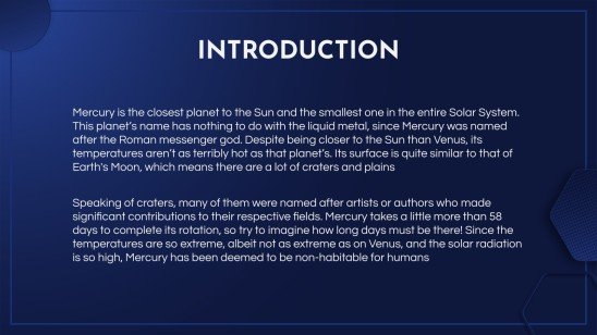 Blue Slideshow Presentation