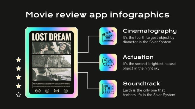 Movie Review App Infographics Template