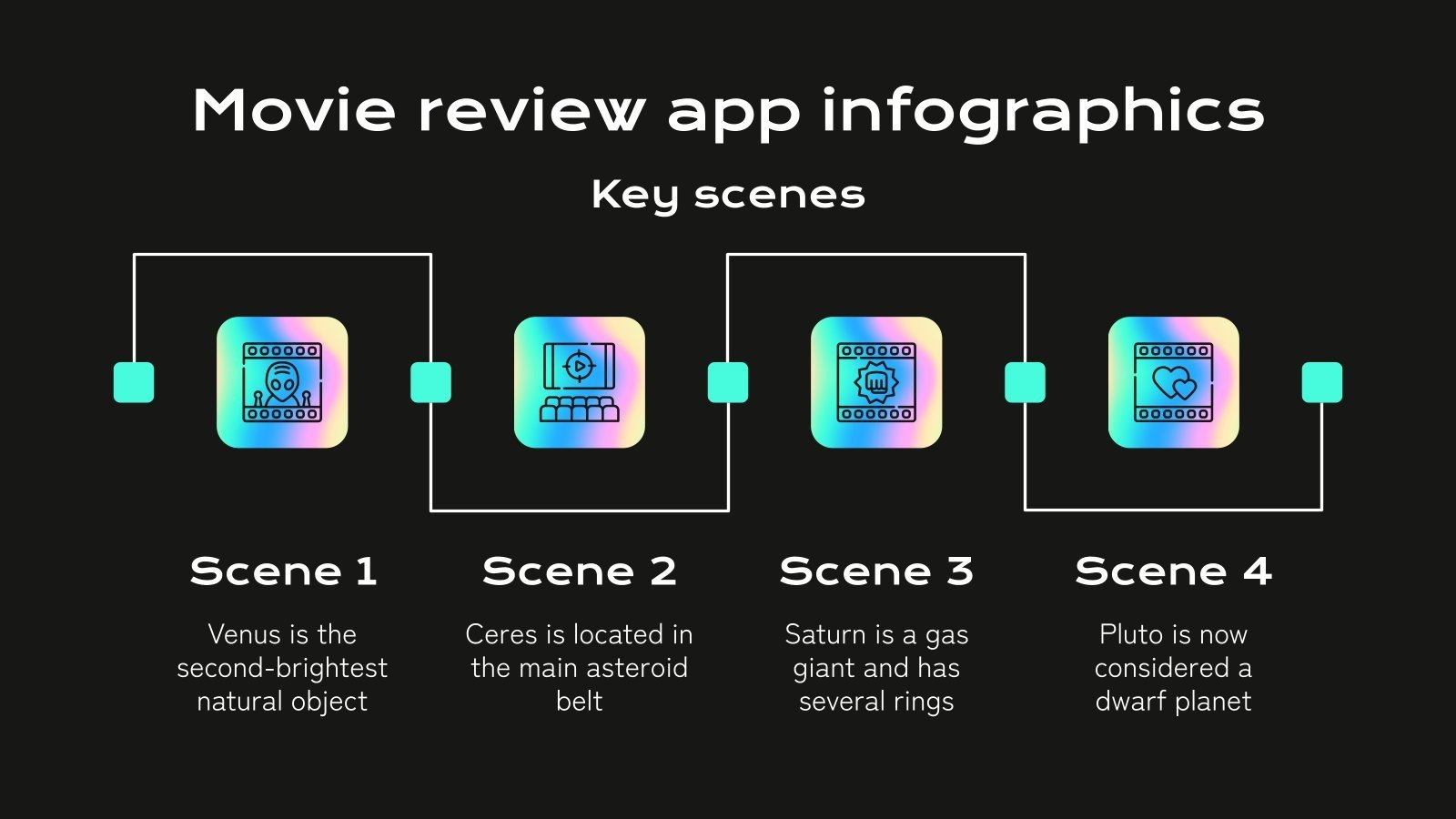 Movie Review App Infographics Template