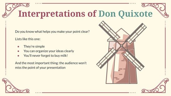 Language Arts Subject for Middle School: Don Quixote