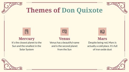 Language Arts Subject for Middle School: Don Quixote