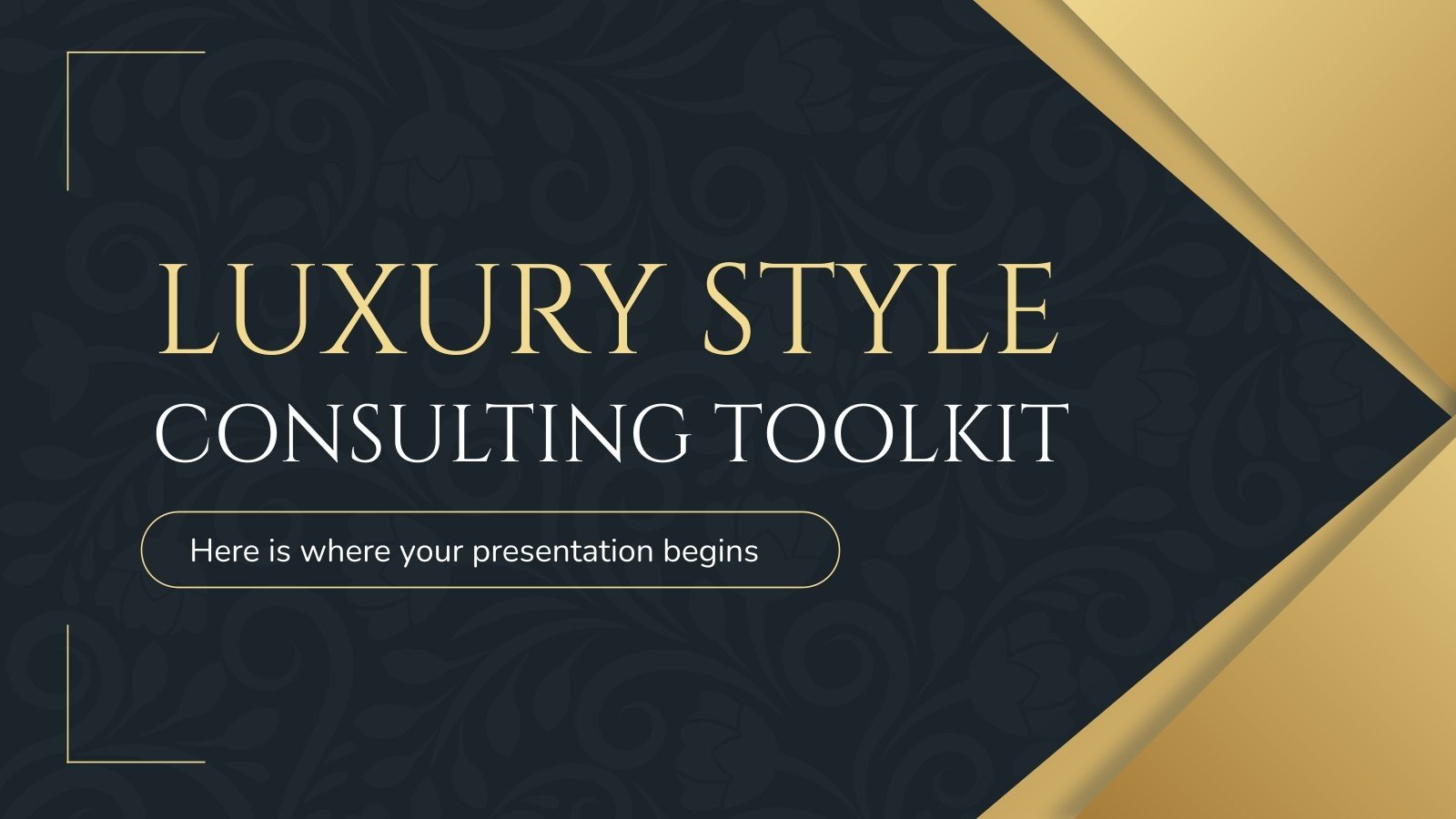 Free Google Slides and PPT Templates with luxury theme