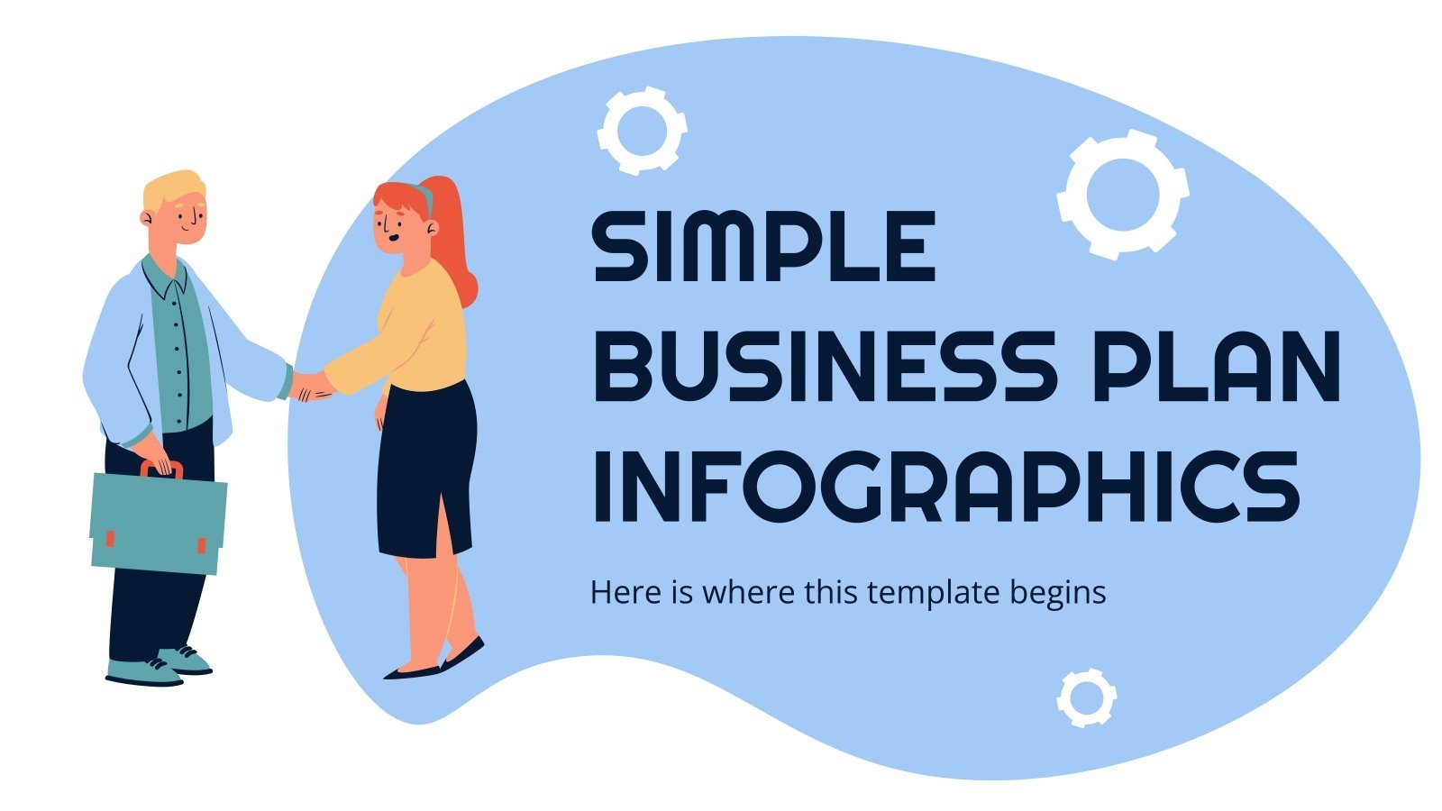 Simple Business Plan Infographics Template