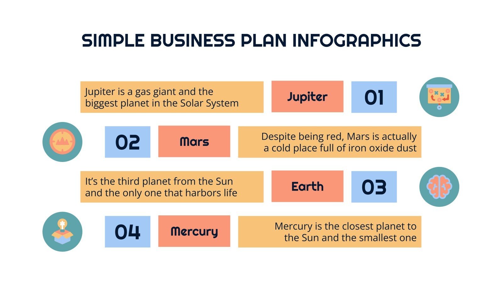 Simple Business Plan Infographics Template
