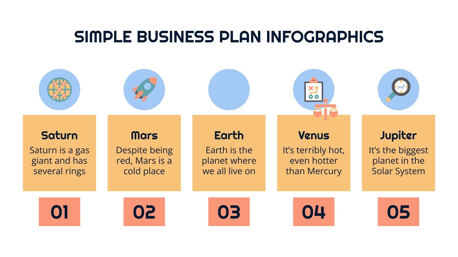 Simple Business Plan Infographics Template