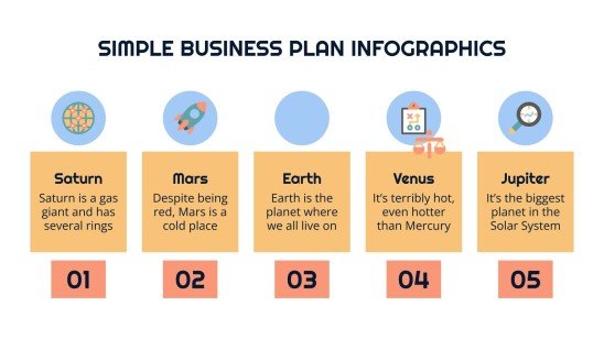 Simple Business Plan Infographics Template