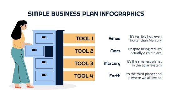 Simple Business Plan Infographics Template