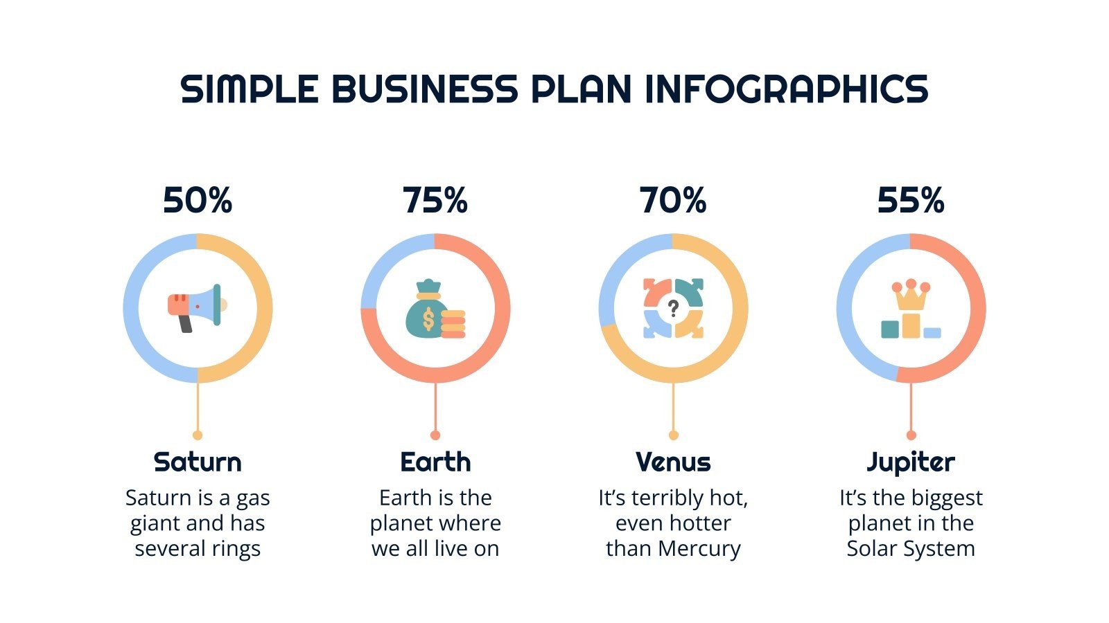 Simple Business Plan Infographics Template