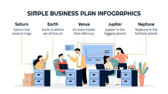 Simple Business Plan Infographics Template