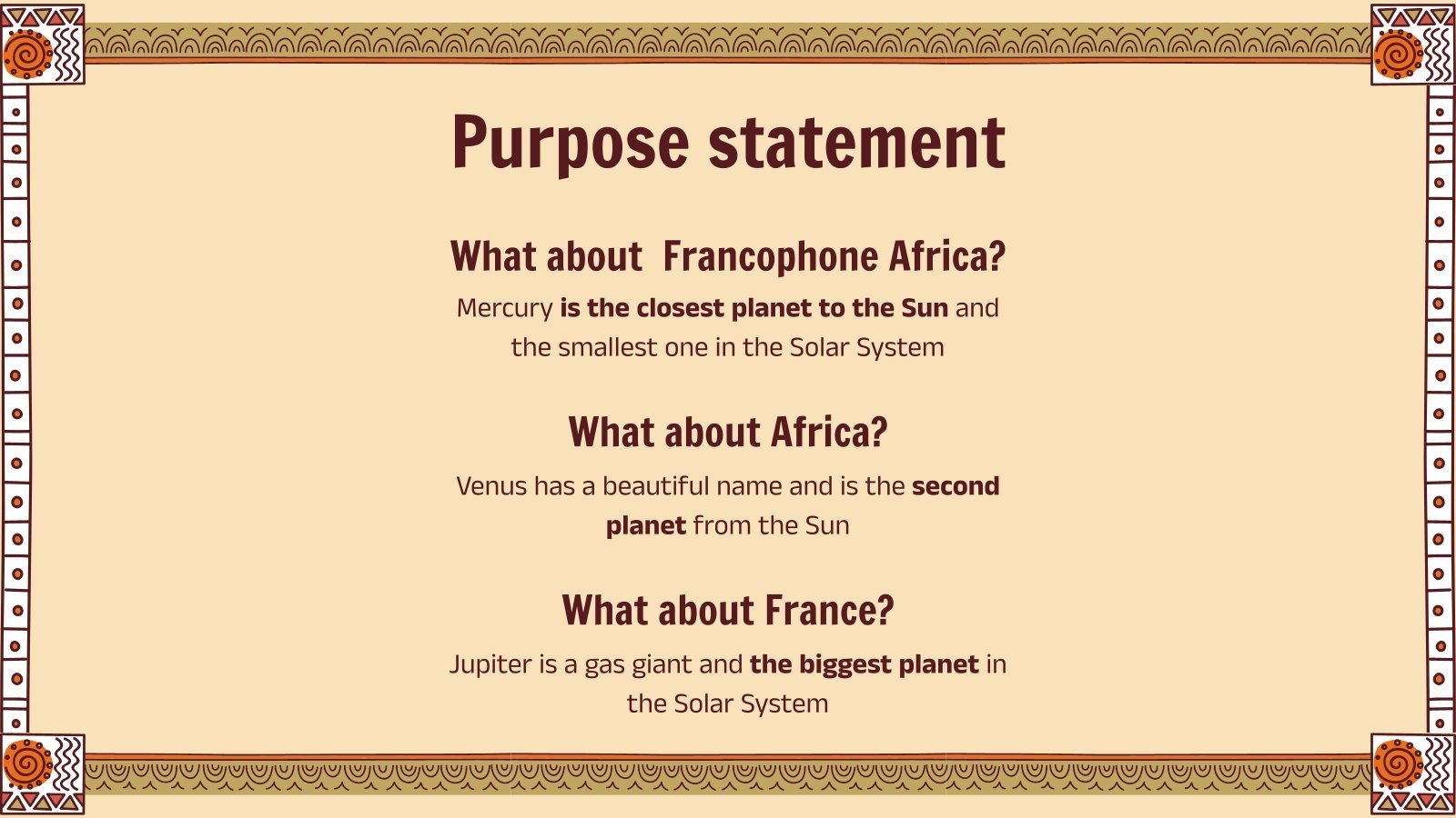 Francophone Africa Thesis Defense Presentation