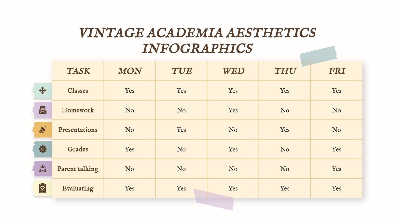 Vintage Academia Aesthetics School Center