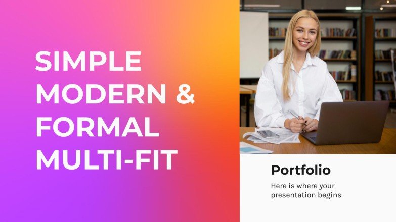 Simple Modern & Formal Multi-fit Portfolio Presentation