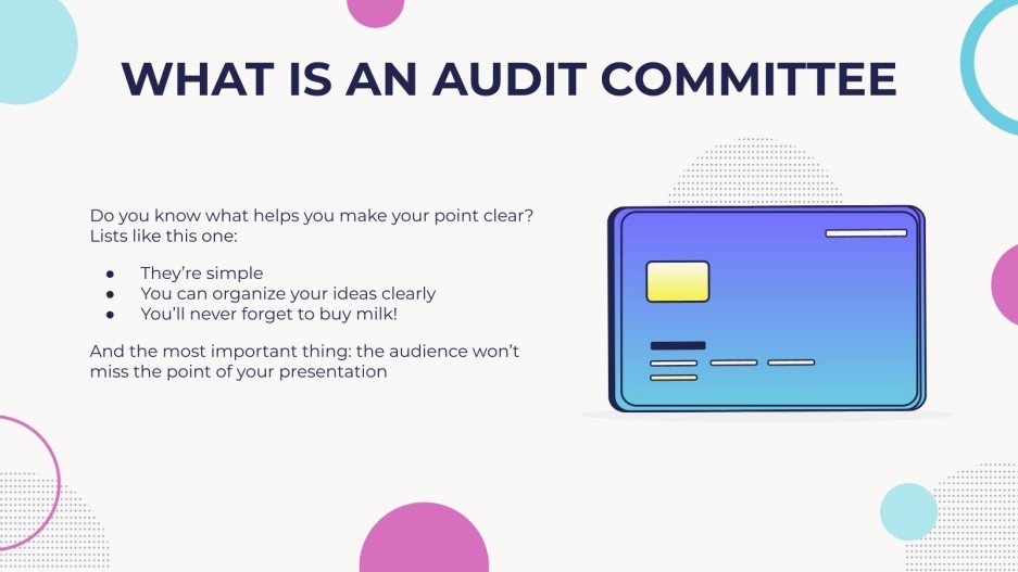 Audit Committee Meeting Presentation