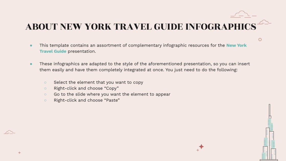 New York Travel Guide Infographics Template