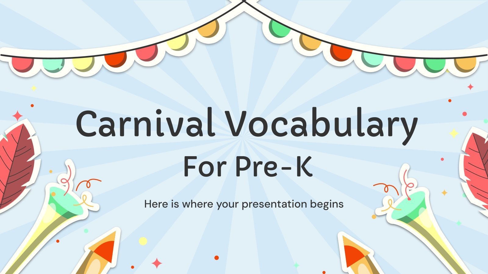 Carnival Vocabulary for Pre-K Presentation