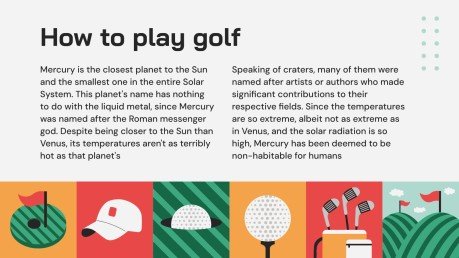 PE Subject for Middle School: Let's play golf! Presentation