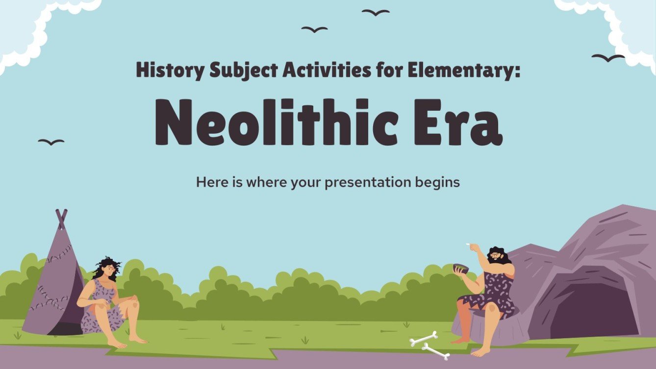 History Subject Activities for Elementary: Neolithic Era