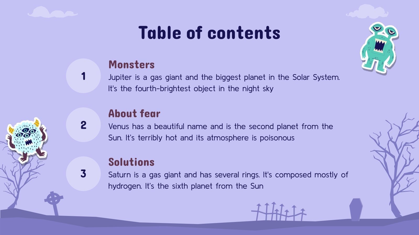 Pre-K Activities - Overcome Fear of Monsters Presentation