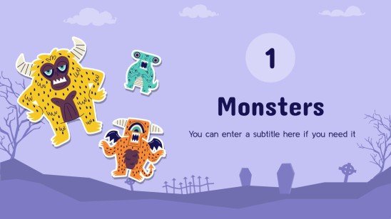 Pre-K Activities - Overcome Fear of Monsters Presentation