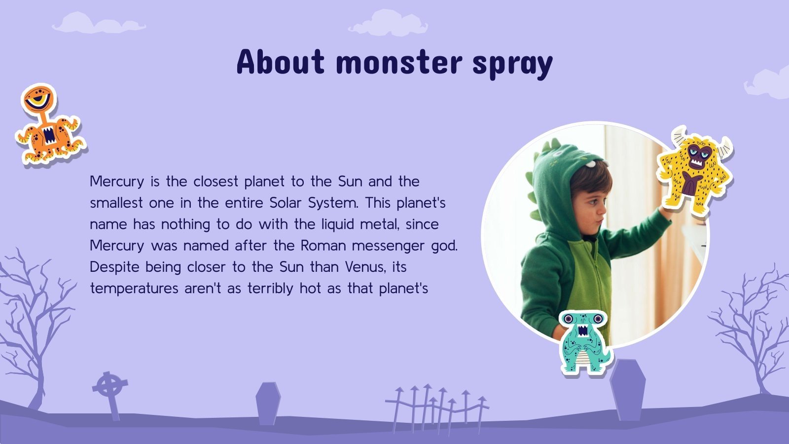 Pre-K Activities - Overcome Fear of Monsters Presentation