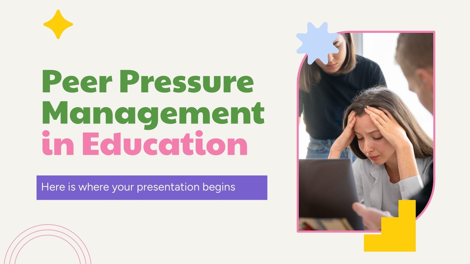 Peer Pressure Management in Education Presentation