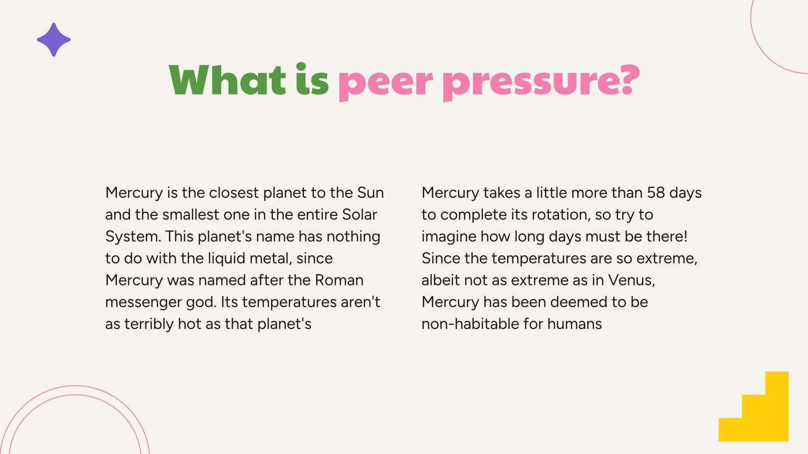 Peer Pressure Management in Education Presentation