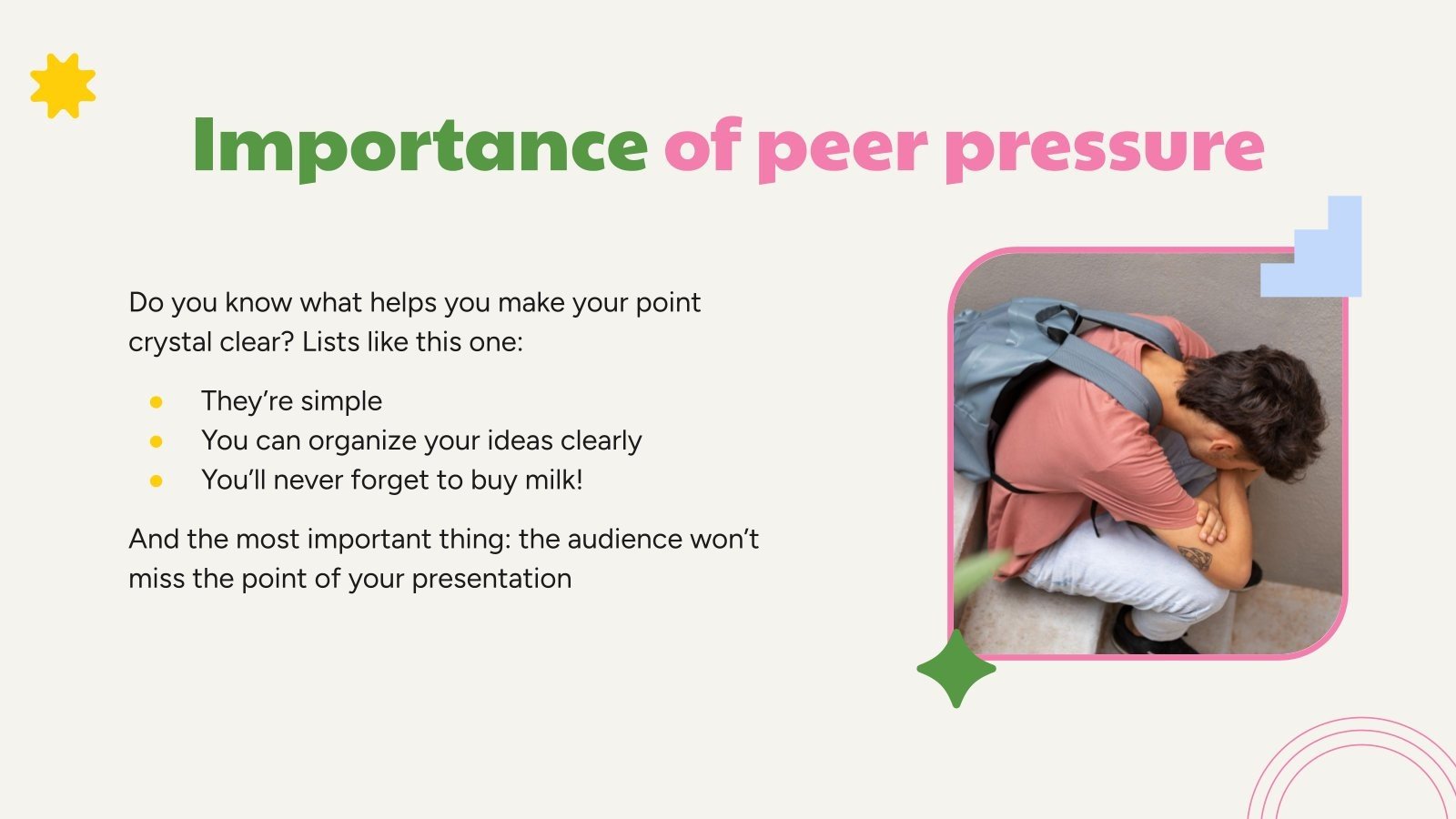 Peer Pressure Management in Education Presentation