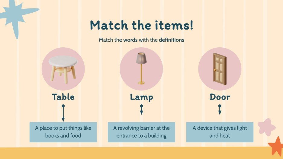 Bedroom Furniture Vocabulary Activities for Pre-K