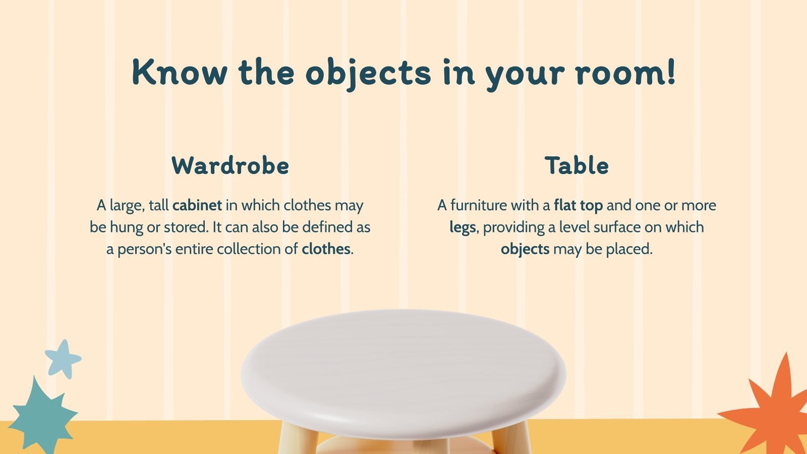 Bedroom Furniture Vocabulary Activities for Pre-K