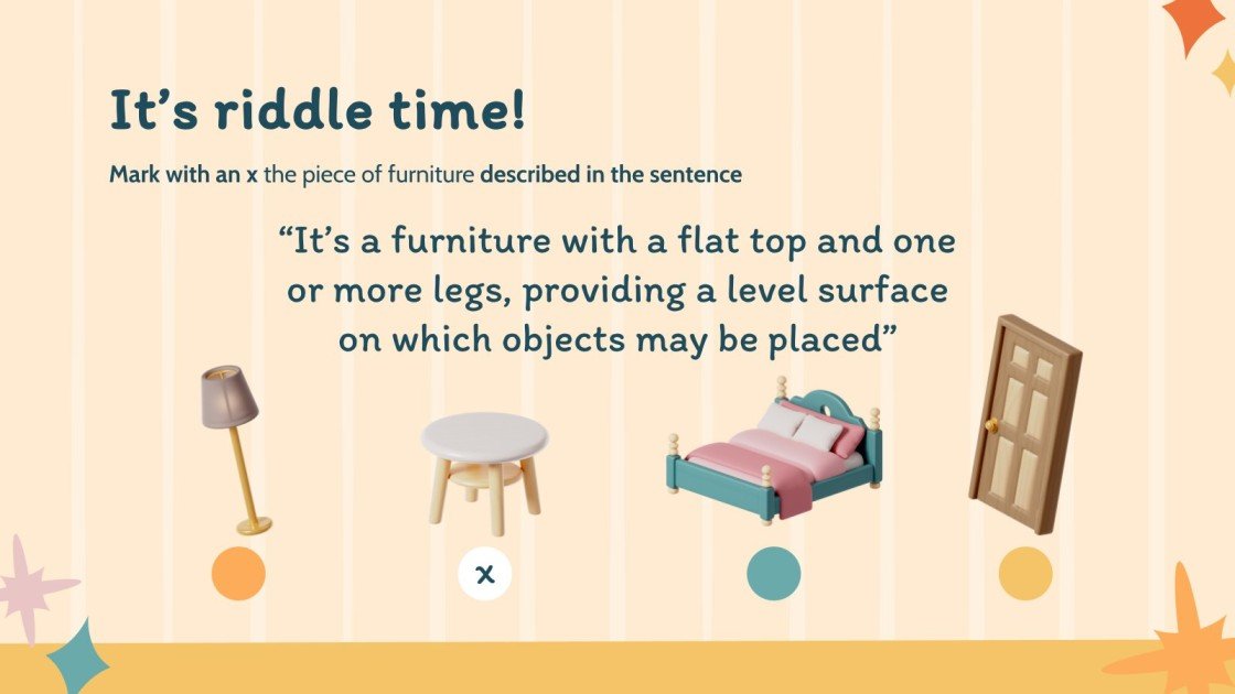 Bedroom Furniture Vocabulary Activities for Pre-K
