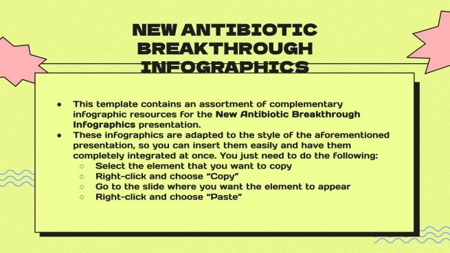 New Antibiotic Breakthrough Infographics Template