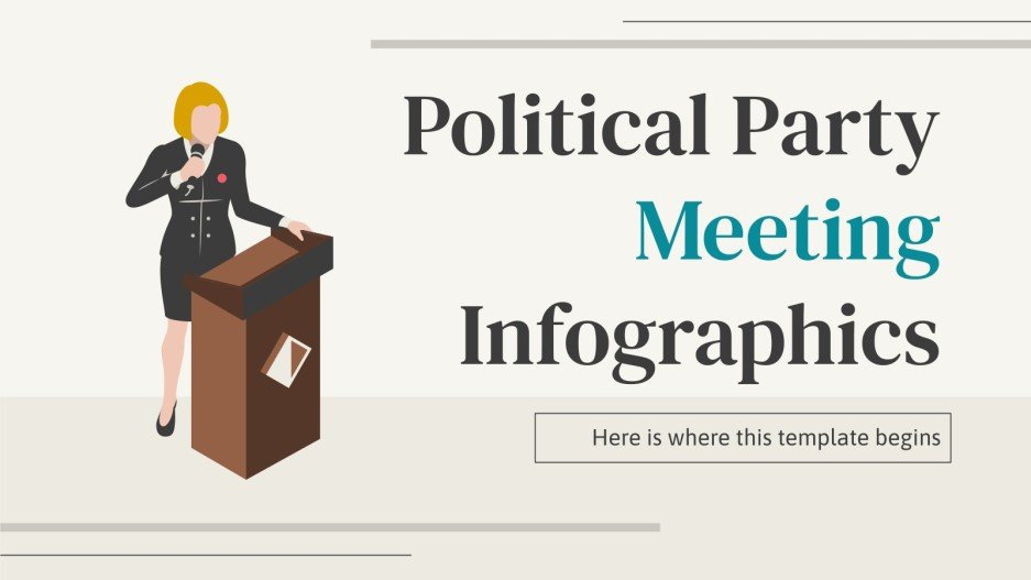 Political Party Meeting Infographics Template