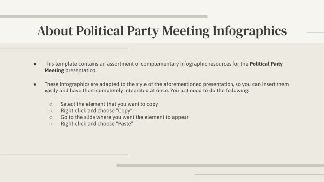 Political Party Meeting Infographics Template