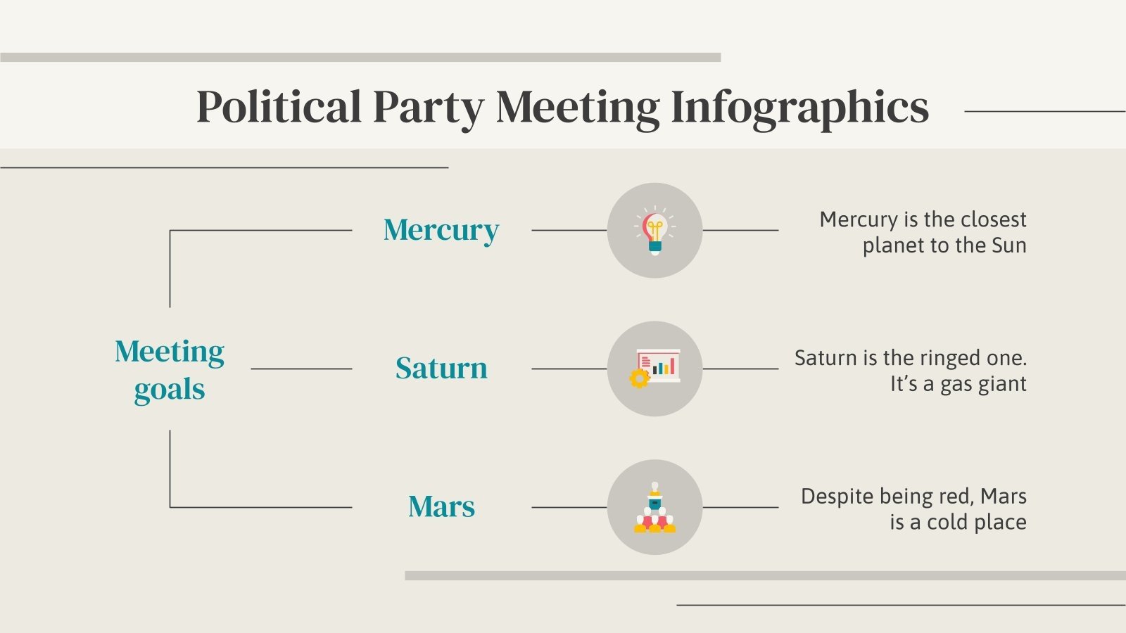 Political Party Meeting Infographics Template