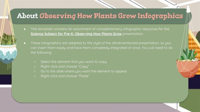 Science for Pre-K: Observing How Plants Grow Infographics