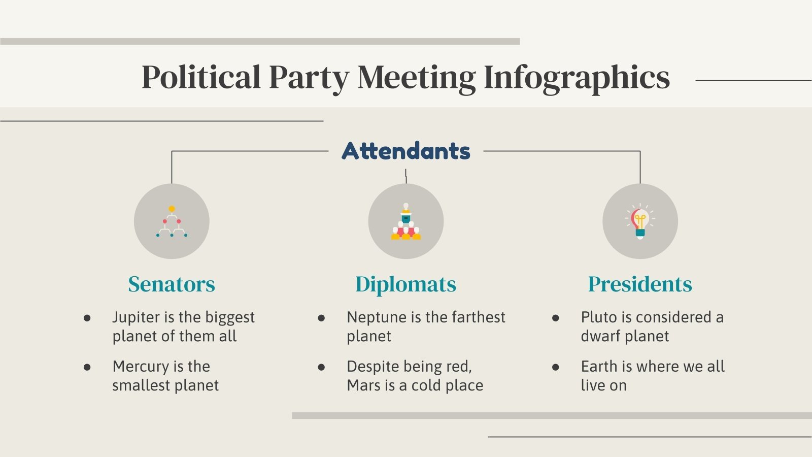 Political Party Meeting Infographics Template