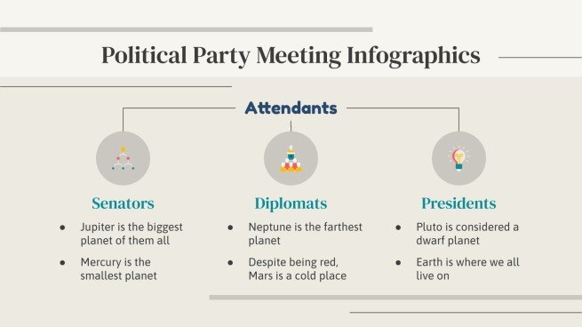Political Party Meeting Infographics Template