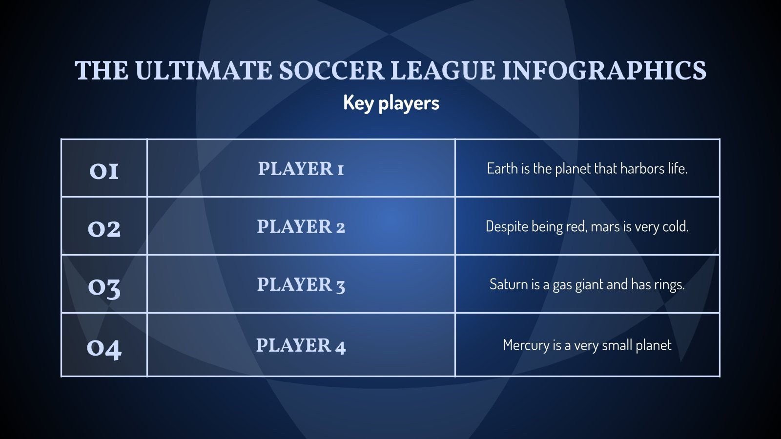 The Ultimate Soccer League Infographics Template