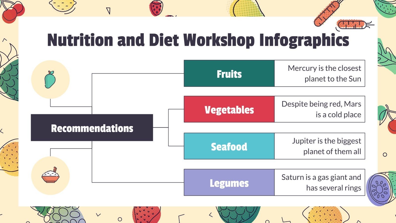 Nutrition and Diet Workshop Infographics Template