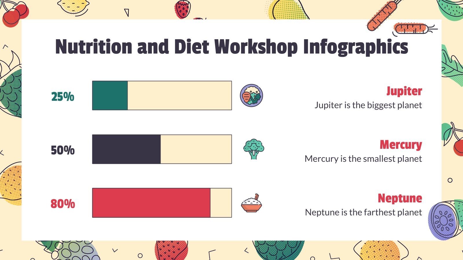 Nutrition and Diet Workshop Infographics Template