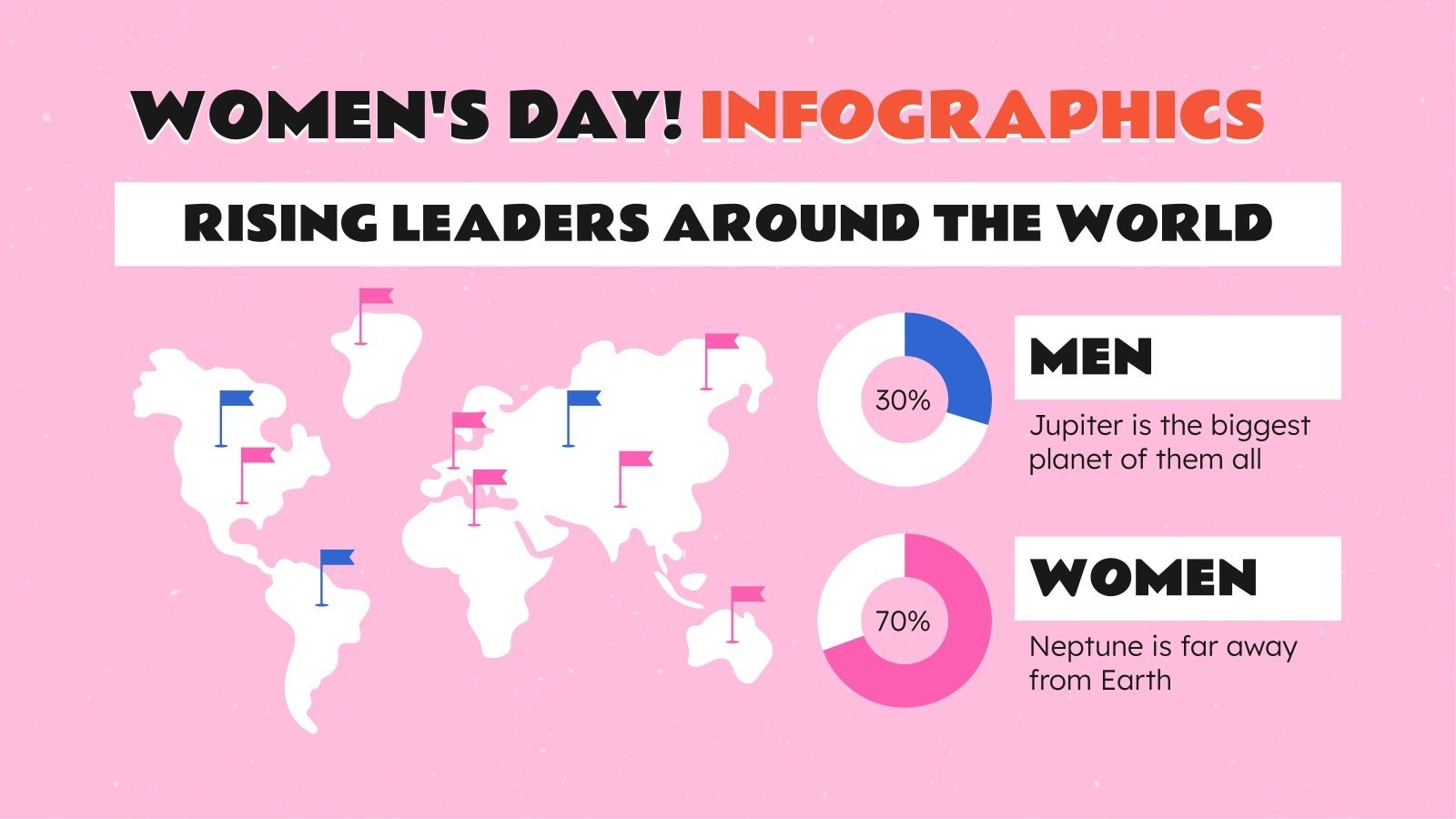 Plantilla ¡Feliz Día Internacional de la Mujer! Infografías
