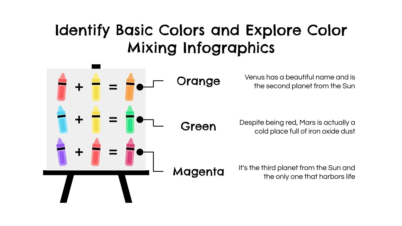 Identify Basic Colors and Explore Color Mixing Infographics