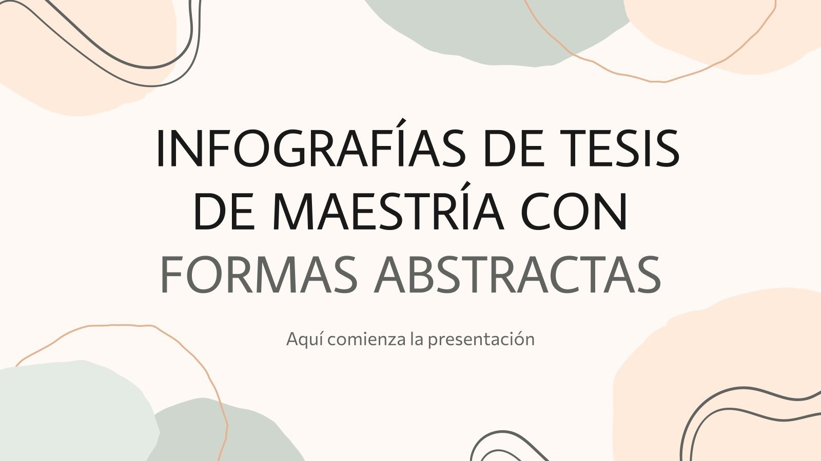 Abstract Waves Master's Thesis Infographics Template