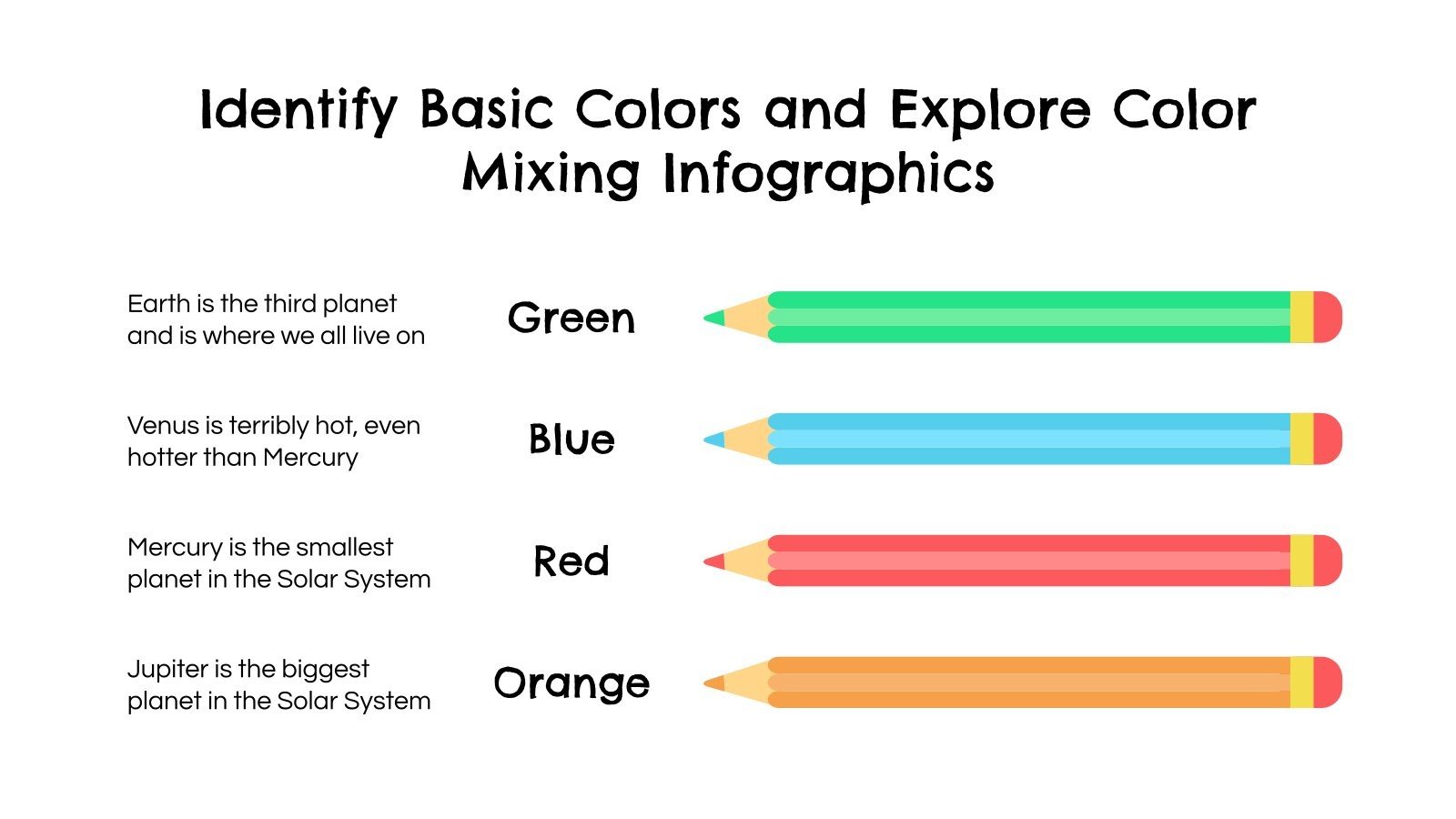 Identify Basic Colors and Explore Color Mixing Infographics
